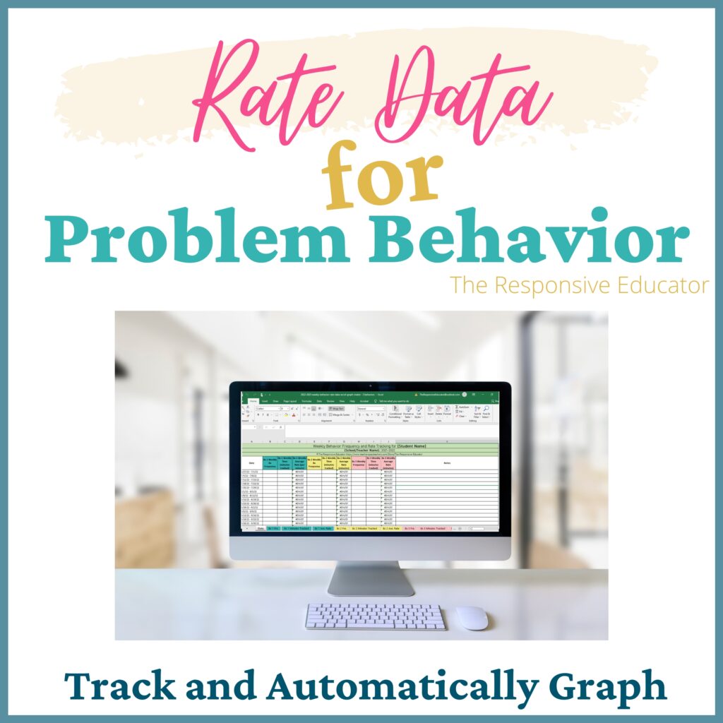 Rate Behavior Forms & Graphing - Behavior Interventions for Teachers ...