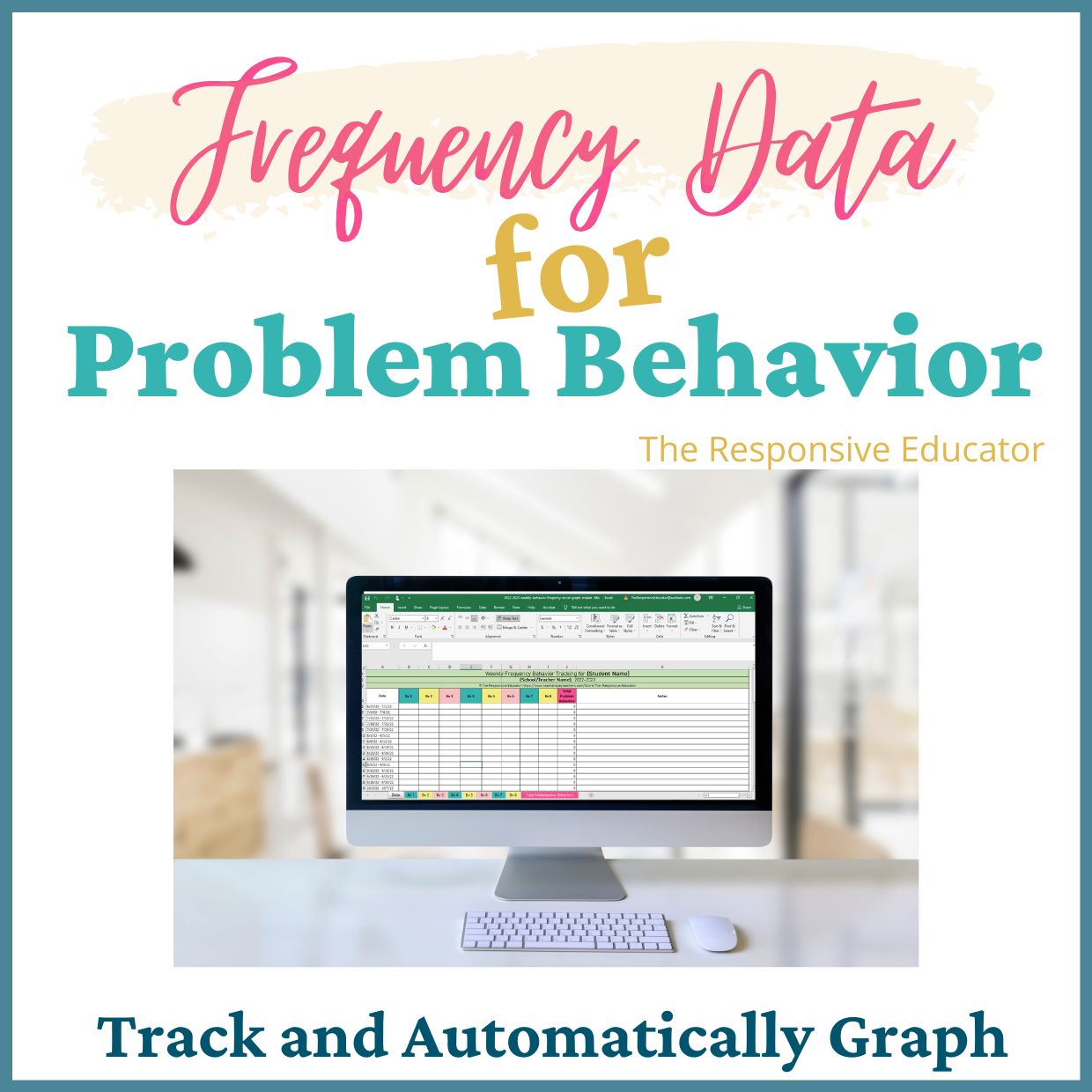 Frequency Behavior Data Sheets & Graphing - Behavior Interventions for ...