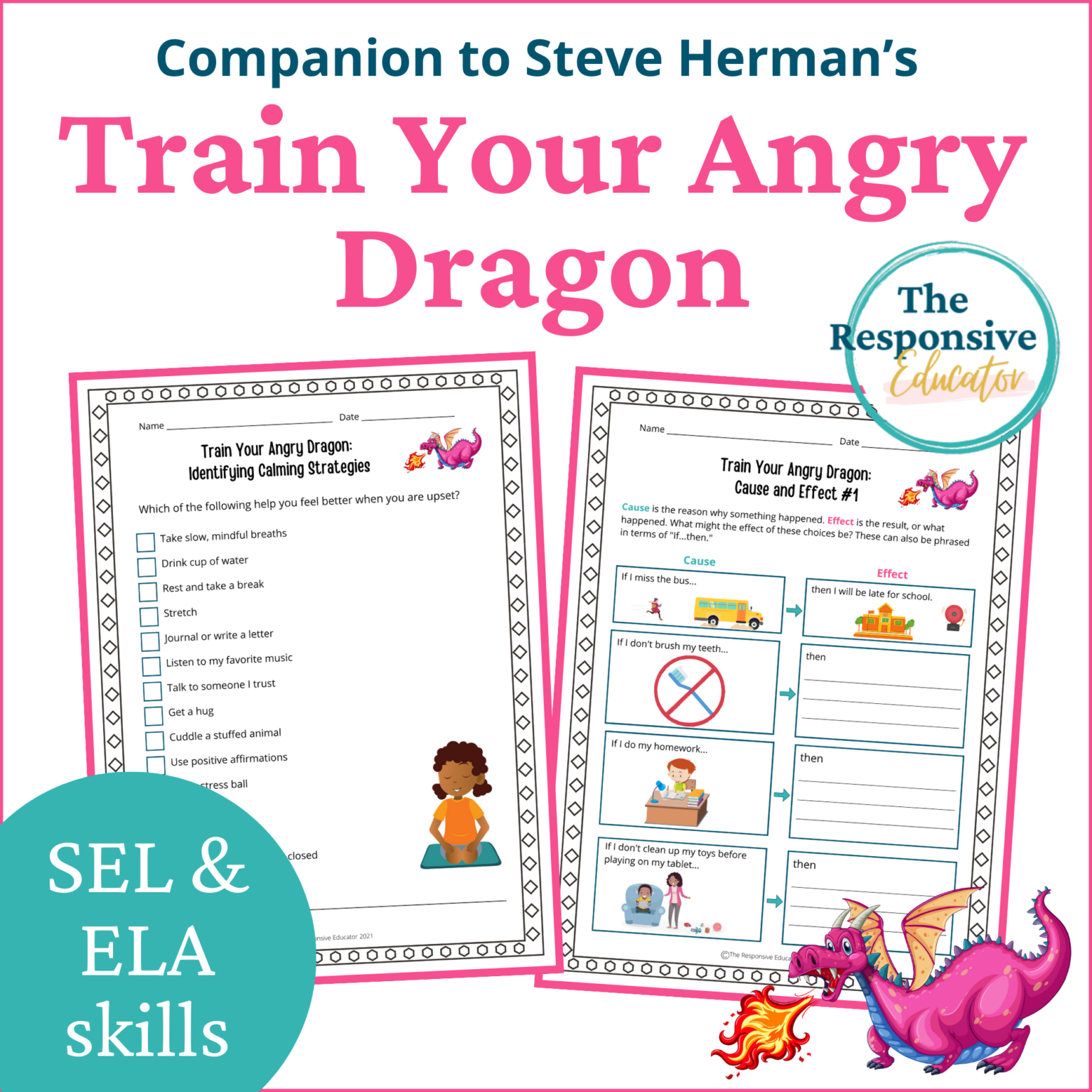 Train Your Angry Dragon: SEL Interactive Read Aloud Book Companion ...
