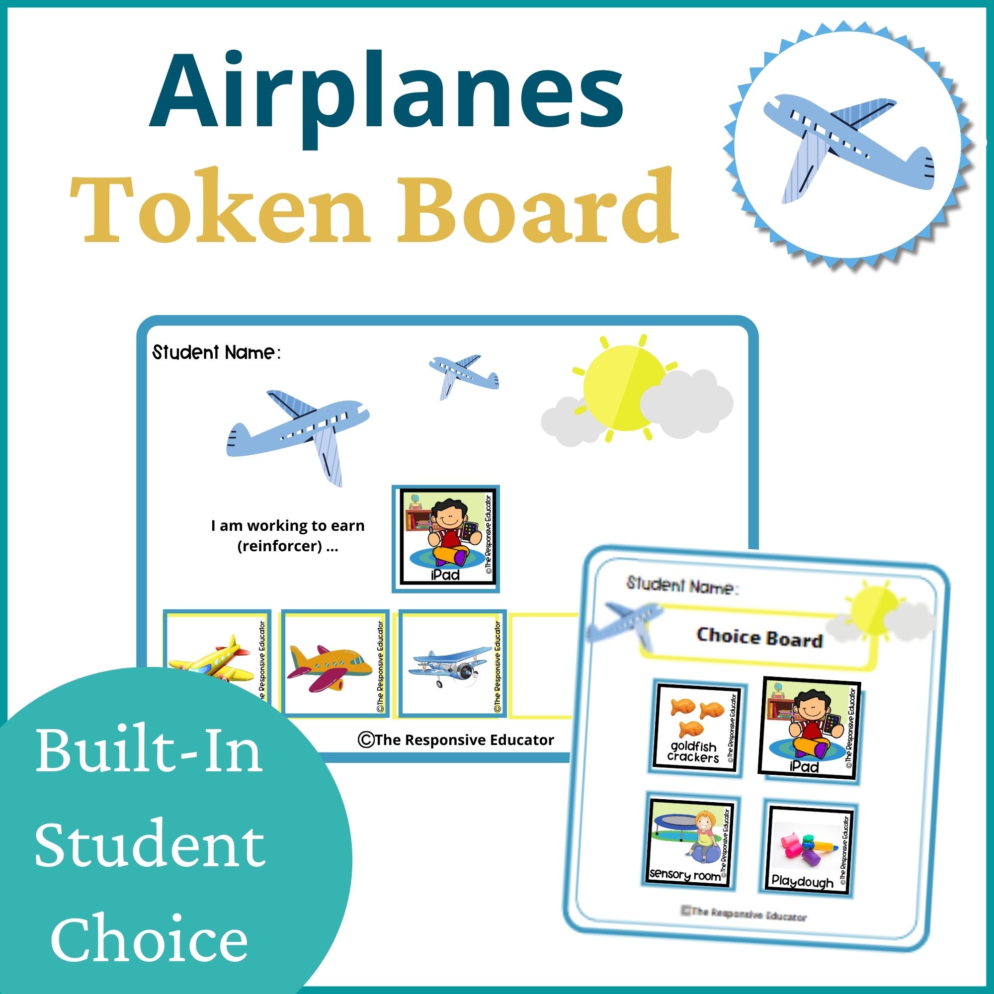 Airplanes Token Boards - Behavior Interventions for Teachers | The ...