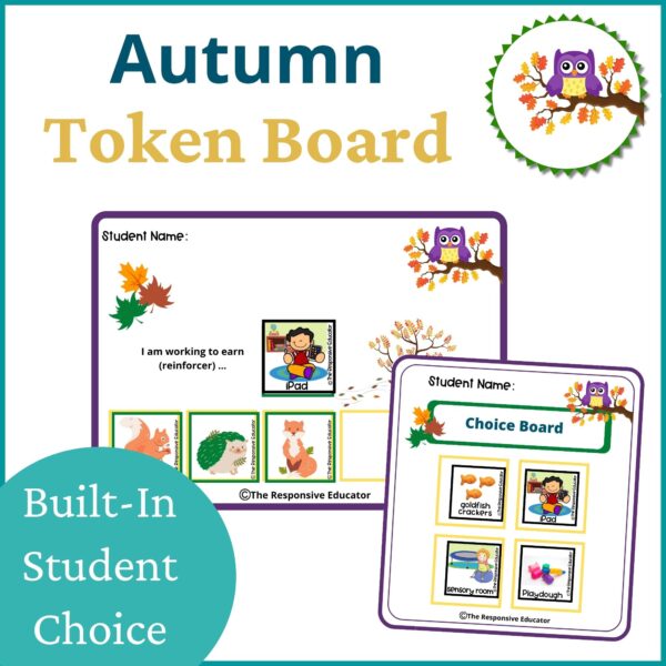Autumn Token Boards - Behavior Interventions for Teachers | The ...