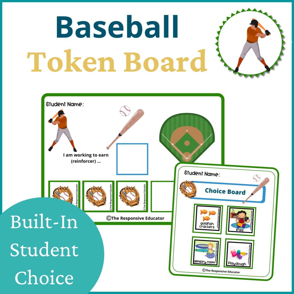 Token Boards - Baseball Theme - Behavior Interventions for Teachers ...